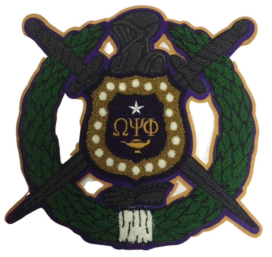 Omega Psi Phi - Chenille Shield Patch – Que Essentials