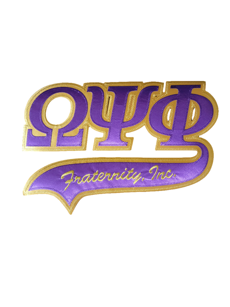 Omega Psi Phi Satin Patch with Tail – Que Essentials