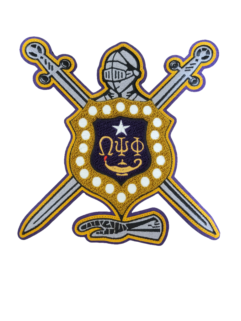 Omega Psi Phi - Chenille and Embroidery 1940 Shield Patch – Que Essentials