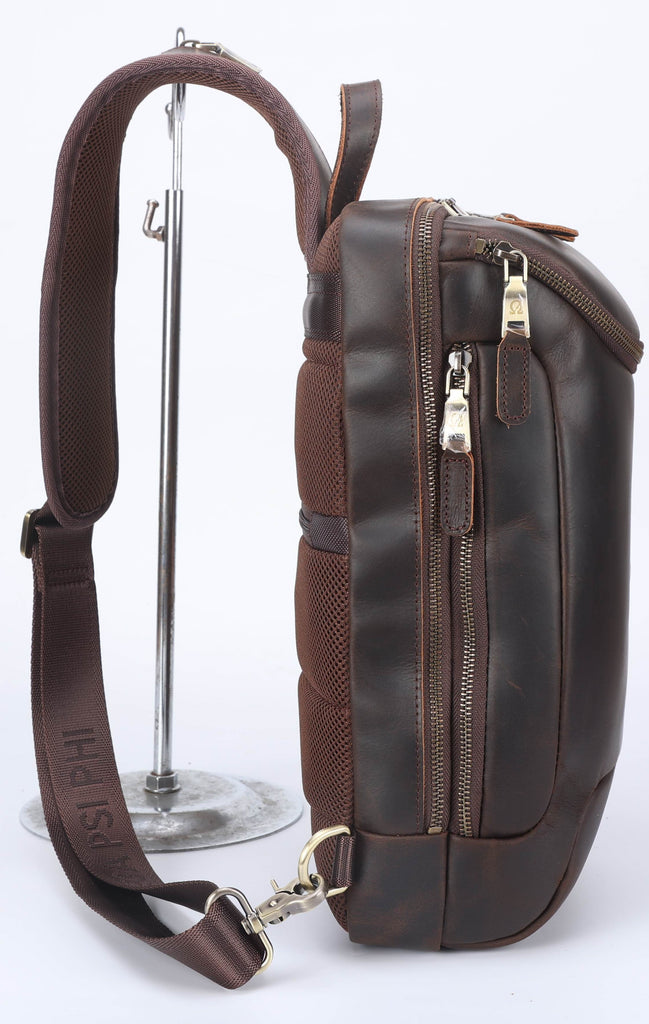 Omega Psi Phi Leather Sling Bag – Que Essentials